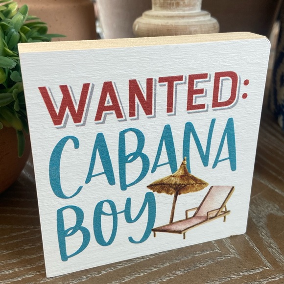 Accents | New Pool Cabana Boy Wanted Rustic Wood Summer Sign | Poshmark
